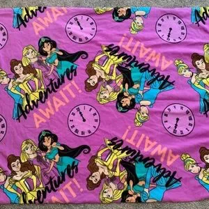 Disney | Bedding | Disney Princesses Adventures Await Purple Throw 55 X ...